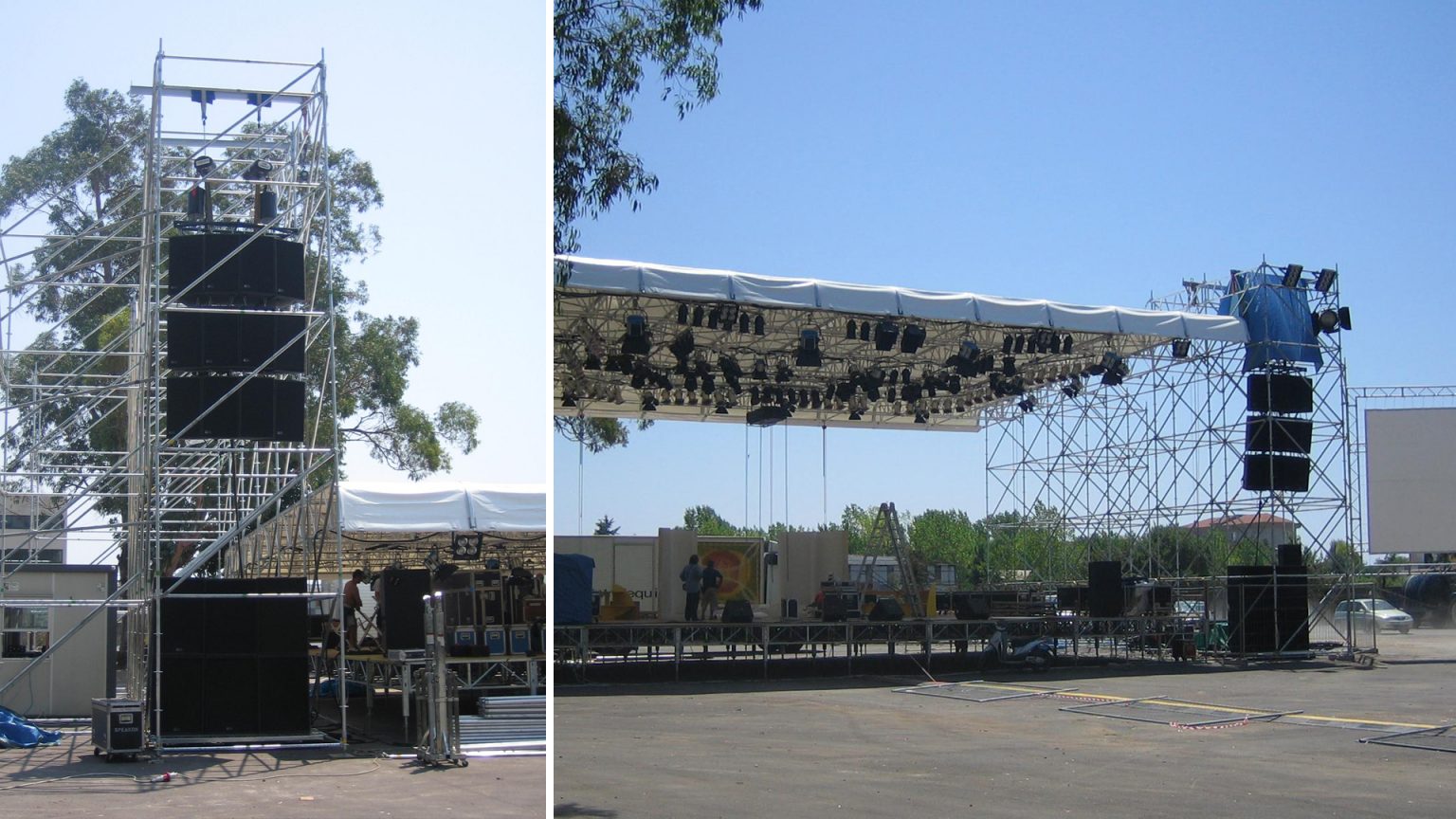 Audio / lighting / director tower - Condor Scaffolding - Structures for ...